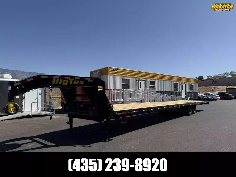 Big Tex Trailers 8.5X40 17.5K GOOSENECK SINGLE WHEEL Flatbed Trailer in ...