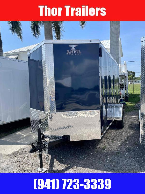 IN STOCK! 6 x 12 SA Trailer with Side Door and Ramp door BLUE in ...