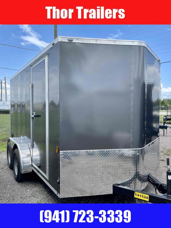 NEW 7X12 TA Cargo Trailer w/Ramp and side door - CHARCOAL in Palmetto ...