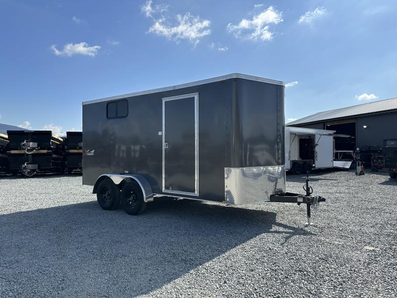 2023 TNT 7X14+V 7000LB GVW RAMP DOOR GREY CAMPING PACKAGE CARGO ...