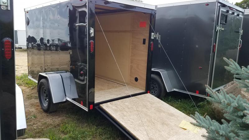 2021 Interstate 1 Trailers 5x10 Enclosed Cargo Trailer-black with ramp ...
