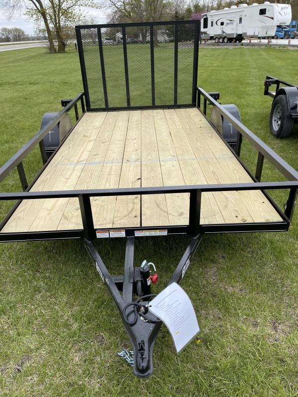 2022 Bulldog 76" x 12' Single Axle Straight Deck w/ 4' Gate Utility ...