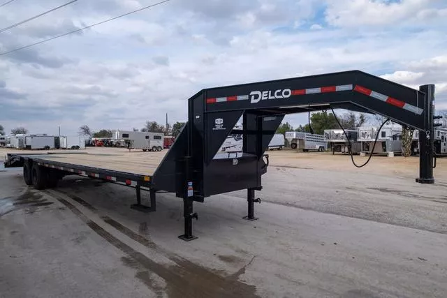2025 Delco Trailers 32 Ft Low Pro Tandem Dual Flatbed Trailer in Seguin ...