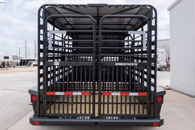 2025 Delco Trailers 16 Ft Bar Top Stock Trailer W/Canvas Top in Seguin ...