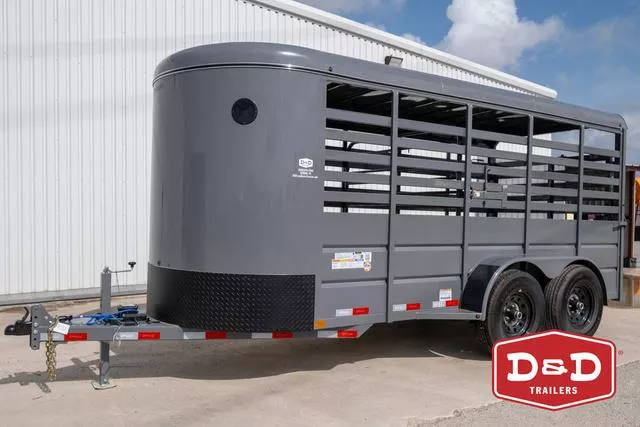 2025 Delco Trailers 16 Ft Stock Trailer With Full Metal Top in Seguin ...