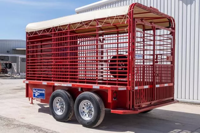 2025 Gooseneck 14 Ft Steel Stock Trailer with Canvas Top in Seguin, TX ...