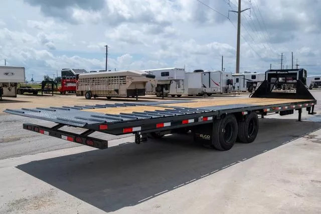 2026 Delco Trailers 30 Ft Flatbed Hydraulic Dovetail Trailer in Seguin ...