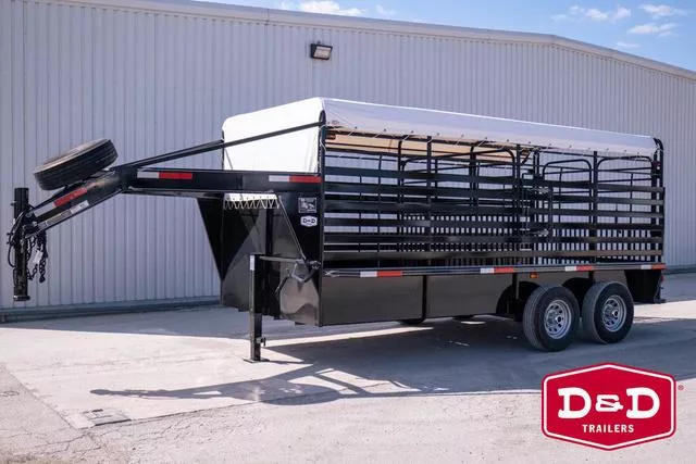 2024 W-W Trailers 16 Ft Stock Trailer with Canvas Top in Seguin, TX | Trailer Trader