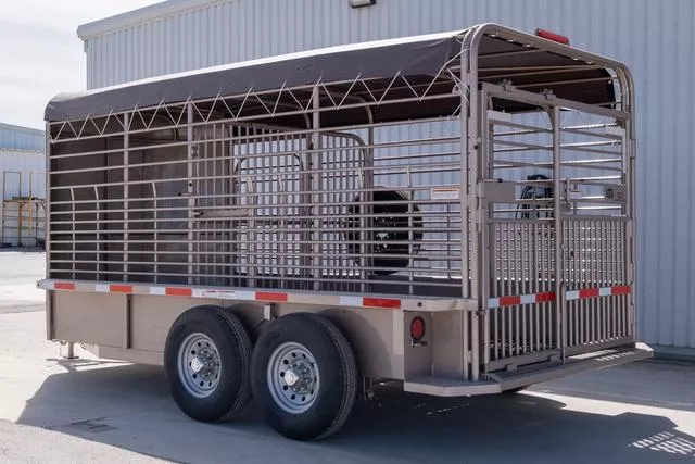 2025 Gooseneck 16 Ft Steel Stock Trailer with Canvas Top in Seguin, TX ...