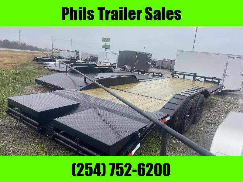 102X24 EQUIPMENT TRAILER HAULER REAR SLIDE IN RAMPS THE TANK in ...