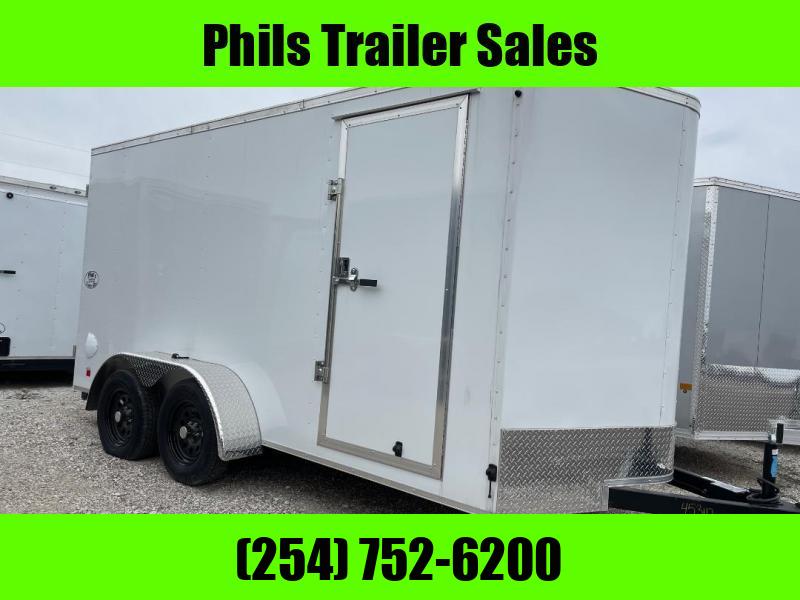 Continental Cargo 7X14 + V NOSE 7FT INTERIOR Enclosed TRAILER Cargo ...