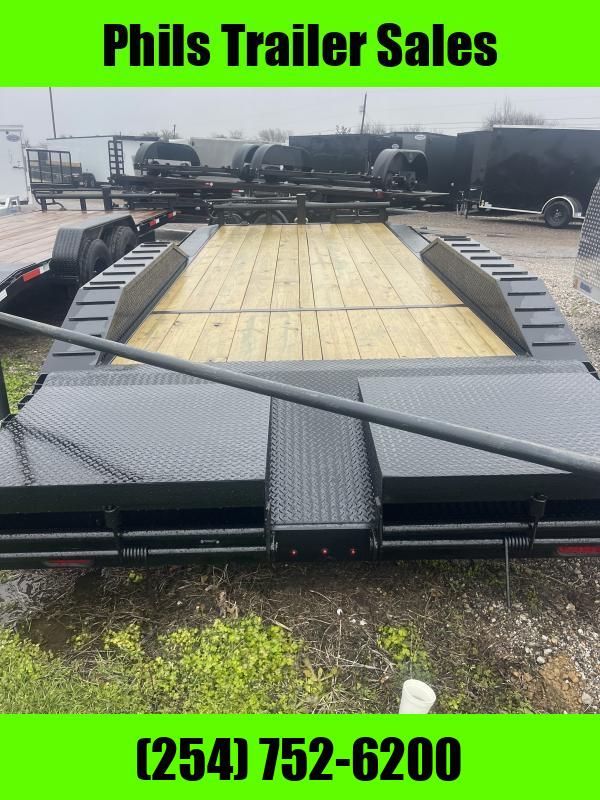 102X20 EQUIPMENT TRAILER HAULER REAR SLIDE IN RAMPS THE TANK in ...