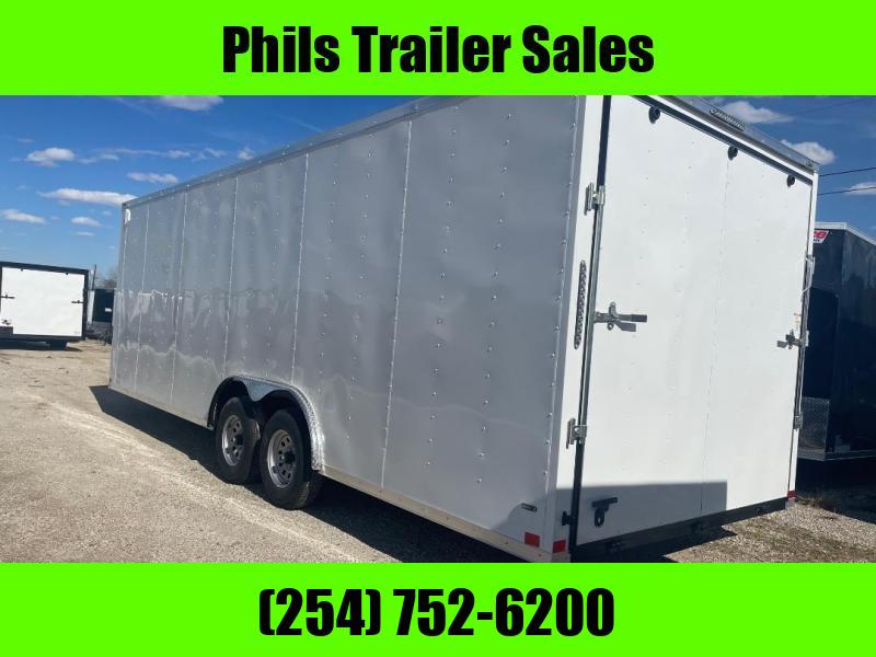 Enclosed cargo trailer 8.5x20 + V Nose 14K GVWR 7 interior ht with ...