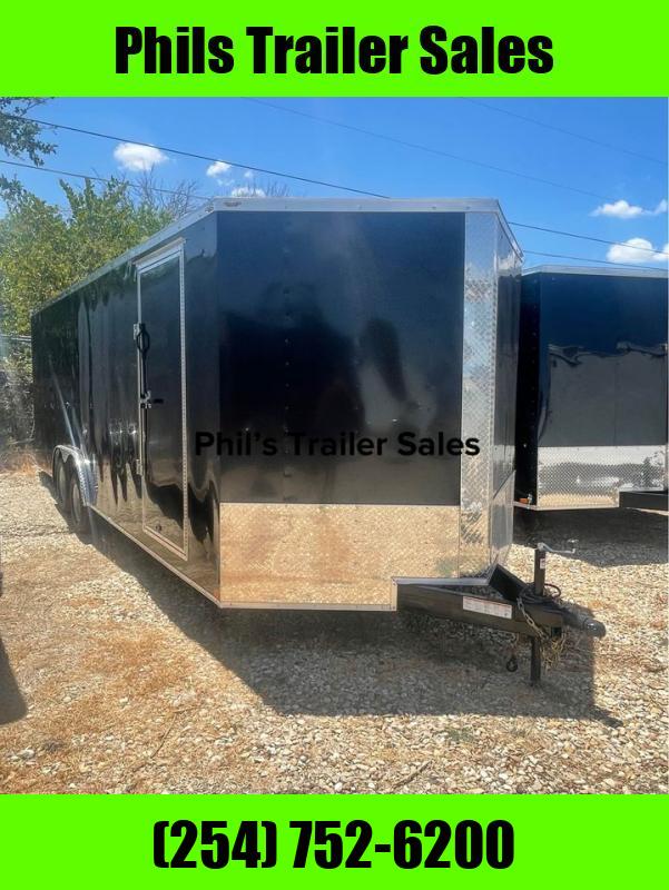 Enclosed cargo trailer 8.5x24 + V Nose 7 interior ht car hauler in ...