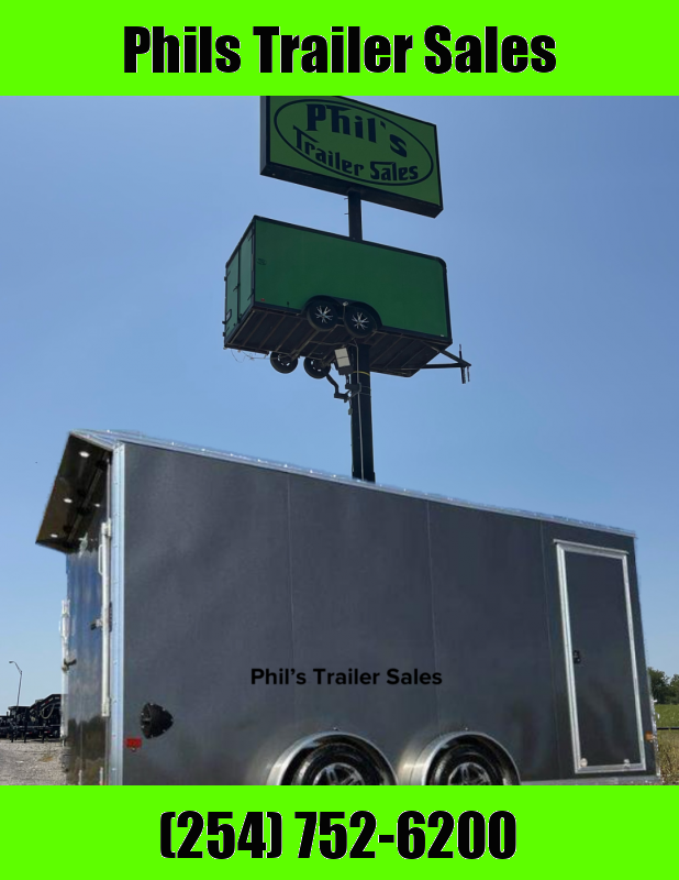 ALL ALUMINUM 7.5X16 7'6" INTERIOR HT ENCLOSED TRAILER UTV TRAILER ...