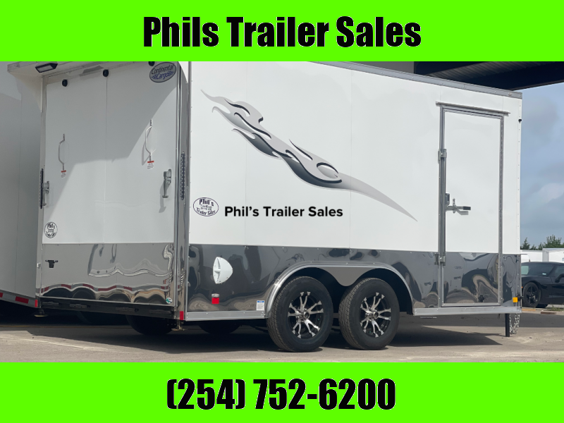 MOTORCYCLE TRAILER 8.5x14+ 3 v 7 ft interior UTV ENCLOSED Motorcycle ...