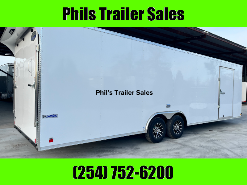 Continental Cargo ALUMINUM WHEEL UPGRADE 24 Enclosed Trailer car hauler ...