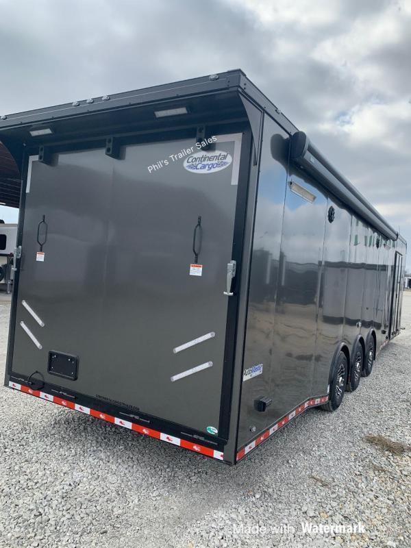 34' BATHROOM Electric awning AUTO MASTER Car / Racing Trailer enclosed ...