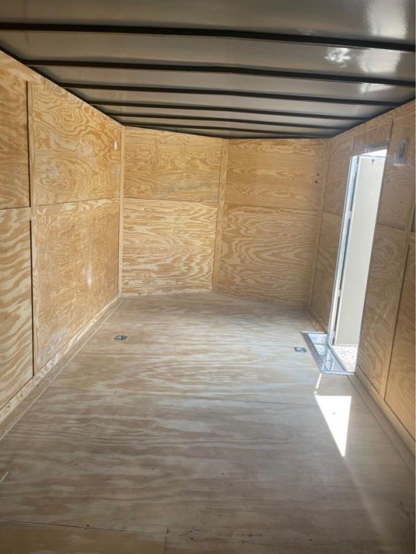 24' POLYCORE ENCLOSED TRAILER CAR HAULER SILVER WITH INSULATION BOARD ...
