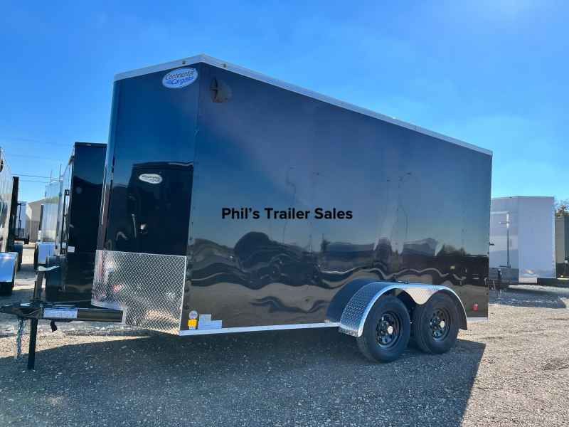 ENCLOSED TRAILER 7x14 DELUXE Continental Cargo 6'6" interior RAMP Cargo ...