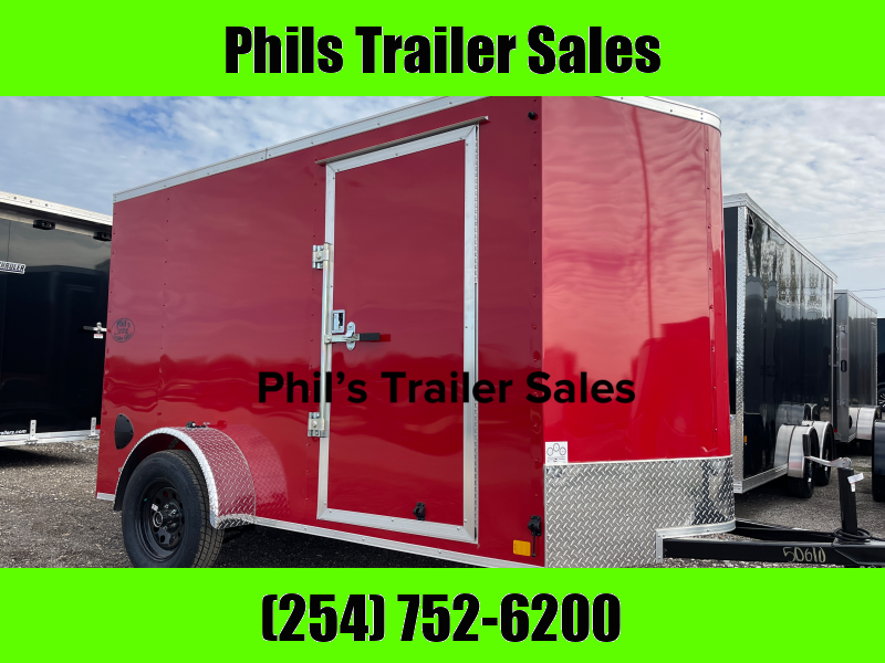 Continental Cargo 6X10 RED CARGO TRAILERS RAMP ENCLOSED CARGO in ...