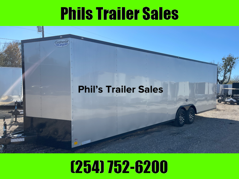 28 Continental Cargo BLACK OUT ENCLOSED TRAILER Car / Racing Trailer in ...