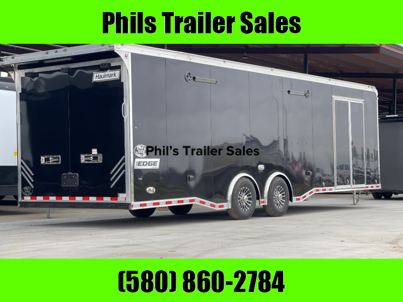 24' Haulmark Edge BLACK ENCLOSED RACE TRAILER CAR HAULER CARGO in ...