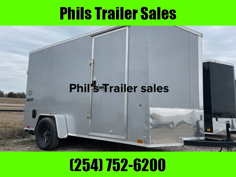 6X12 + 2 V Nose Pace SCREWLESS 6'6' interior Cargo / Enclosed Trailer ...