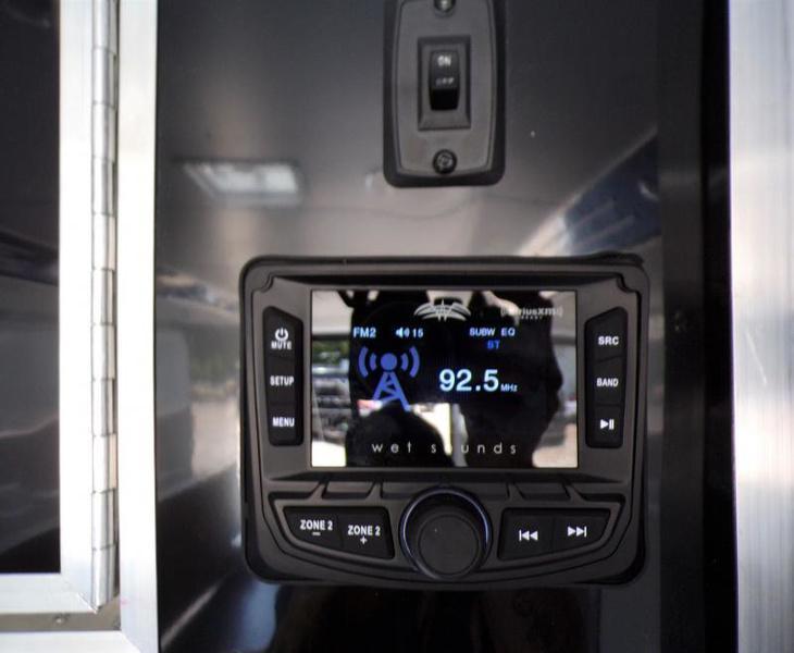 34' BATHROOM Electric awning AUTO MASTER Car / Racing Trailer enclosed ...