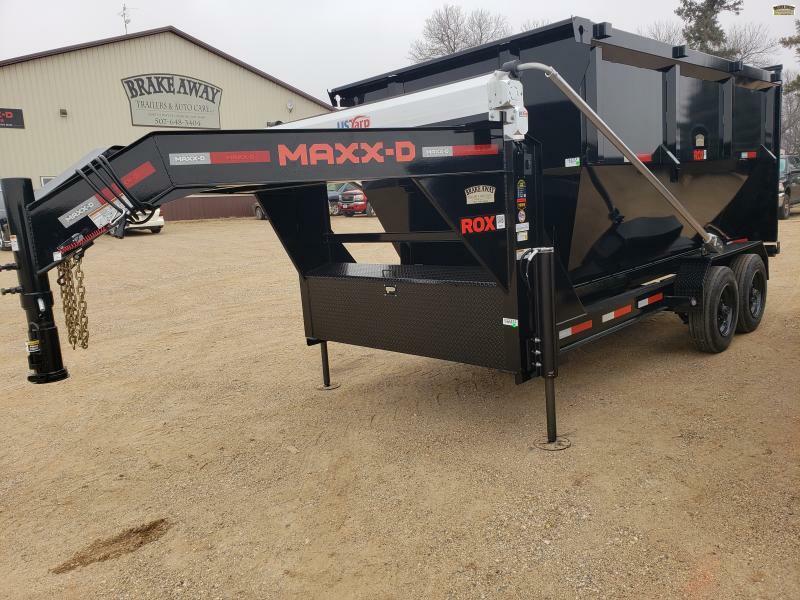 2024 MAXXD ROX8314G 83" X 14' GOOSENECK ROLL-OFF TRAILER W/ 1 BIN ...