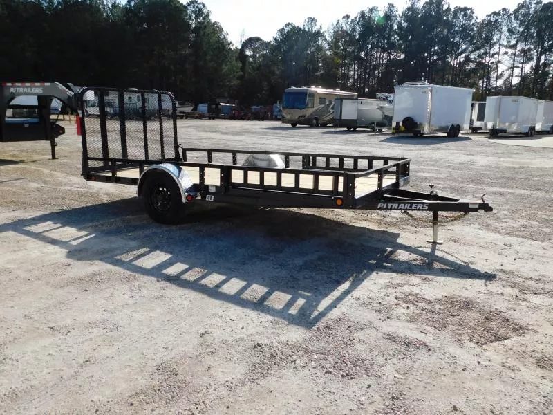 2026 PJ Trailers 83"x14" with Rear Gate and Side Mount ATV Ramps ...