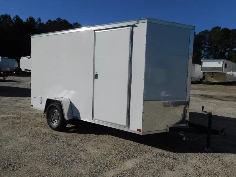 2025 Covered Wagon Trailers Gold Series 6x12 Vnose with Ramp Door Cargo / Enclosed Trailer in ...
