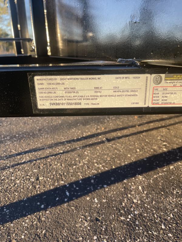 2025 Great Northern Trailer Works 6 X 10 LANDSCAPE Utility Trailer in ...