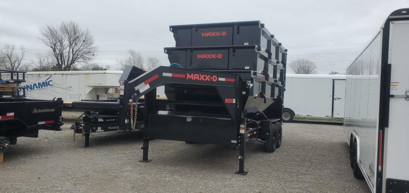 MAXXD ROX - 14K Roll-Off Trailer W/O Dump Bins * Trailer Only in Broken ...