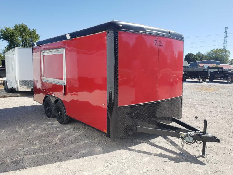 2024 Cargo Craft XP85162 (65849) 8.5'x16' Red Concession Vending ...