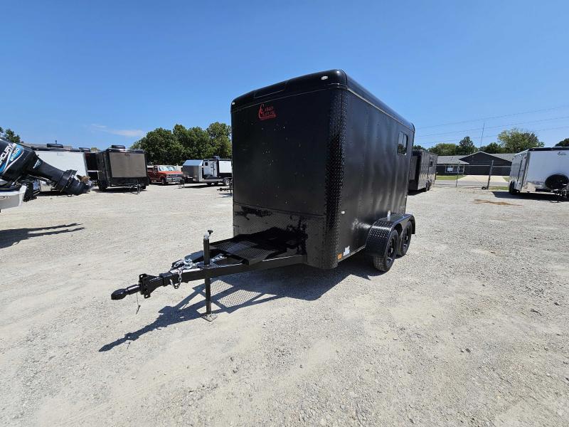 -2024 Cargo Craft 6X10 (67838) Custom Matte Black "Murder Black" Fiber Optic Splicing Lab ...