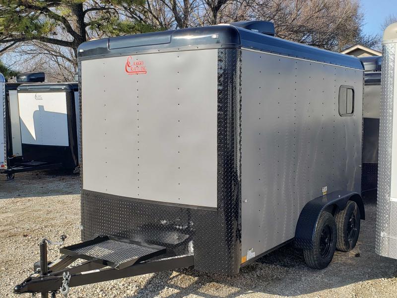 2024 Cargo Craft 7x12 Custom Matte Gray Fiber Optic Splicing Lab ...