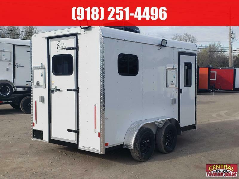2024 Cargo Craft 7'X12' Custom White Fiber Optic Splicing Lab / Trailer ...