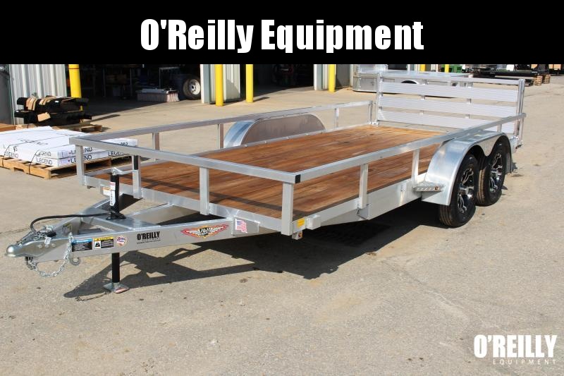 2023 H & H 6' 10" x 16' Aluminum Utility Trailer - 7000# GVW - Bi-Fold ...