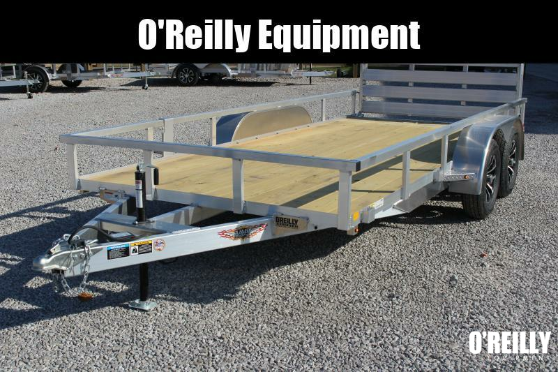 2025 H & H 6' 10" x 16' Aluminum Utility Trailer - BiFold Ramp - 7000 ...