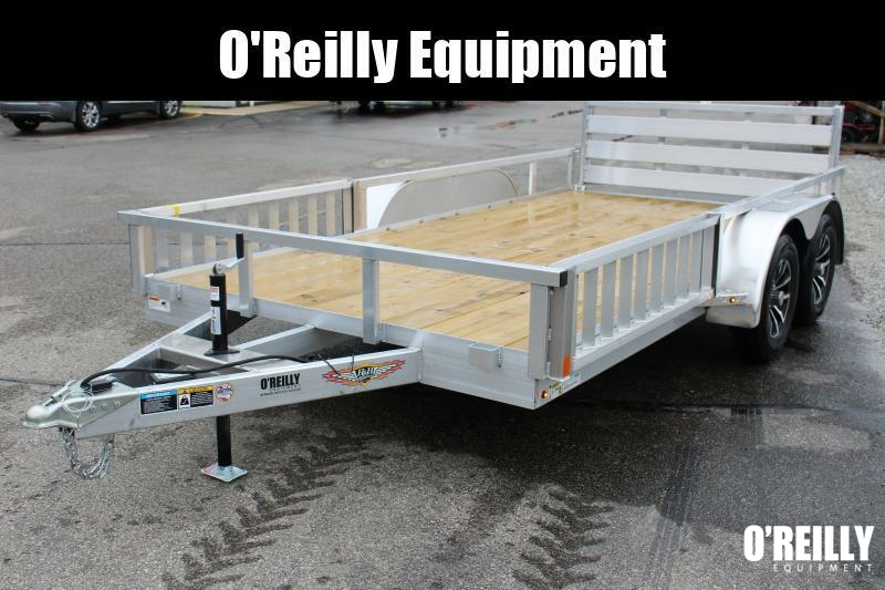 2024 H & H Trailer 6'10" x 14' Aluminum ATV Trailer - Side Load Ramps ...
