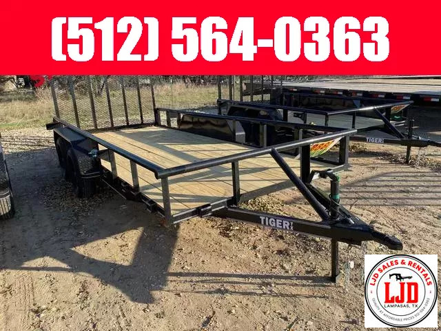 2025 Tiger - Utility Trailer - 77"X16' - - GATE - 4500K GVWR in ...