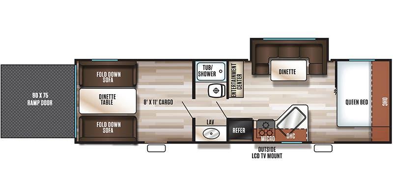 2018 Forest River Cherokee Grey Wolf 27RR Travel Trailer | Specialty ...