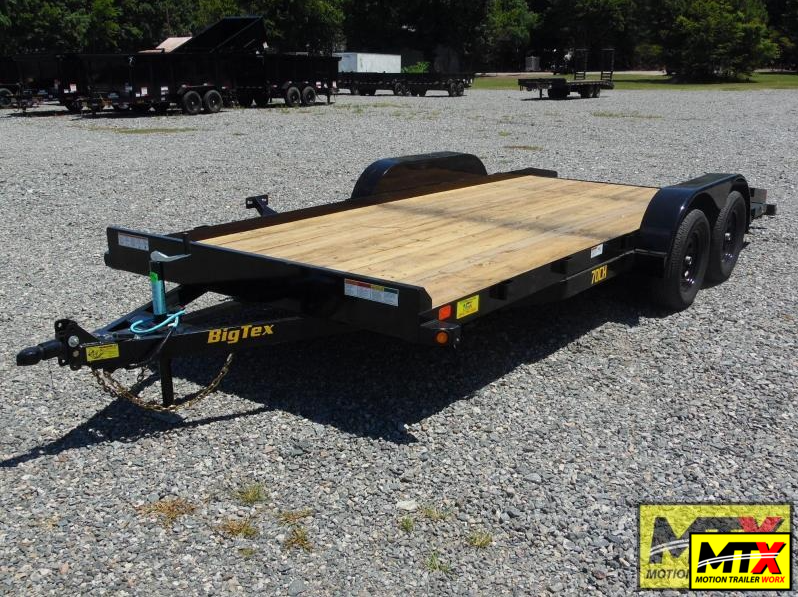 2022 Big Tex 18' 70CH 7K Car Trailer w/ Dovetail & Slide in Ramps in ...