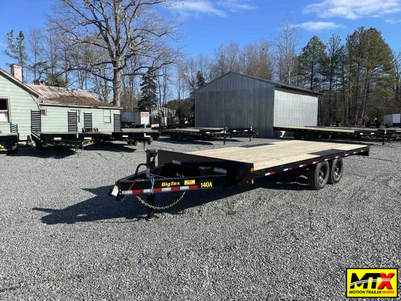 2023 Big Tex 20' 14OA 14K Flat Bed Trailer w/ Slide In Ramps in Glen ...