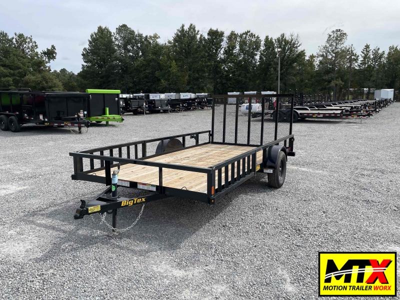 2023 Big Tex 7x14 35SA-RSX ATV Trailer w/ Side Ramps & 4' Spring Gate ...