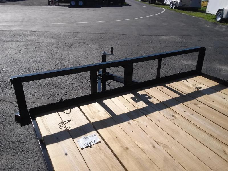 35SA-14BKRSX BIG TEX 6'11" X 14' UTILITY TRAILER W/ TAILGATE & SIDE ...