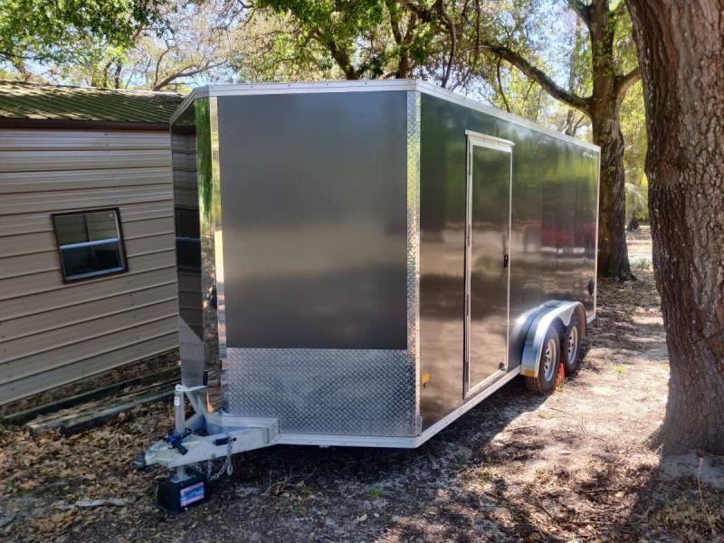 2023 Alcom Stealth 7.5x16 All Aluminum Enclosed Utility UTV Trailer in ...