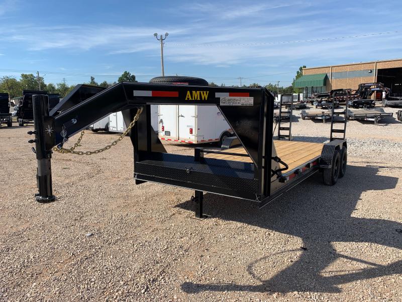 2022 AMW 20 X 83 TANDEM AXLE GOOSENECK EQUIPMENT HAULER in Oklahoma ...