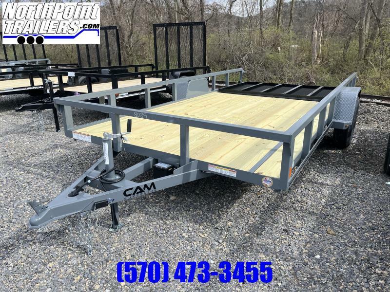 2024 CAM SUPERLINE 7X14 SINGLE AXLE UTILITY W/ BRAKES Utility Trailer ...
